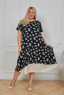 Платье Luxury Moda 1285 темно-синий купить с доставкой по России ...